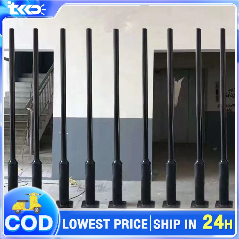 Lamp Pole UFOSolar street light pole 4M Heavy Duty Galvanized Steel Split Connect Mounting pole ...