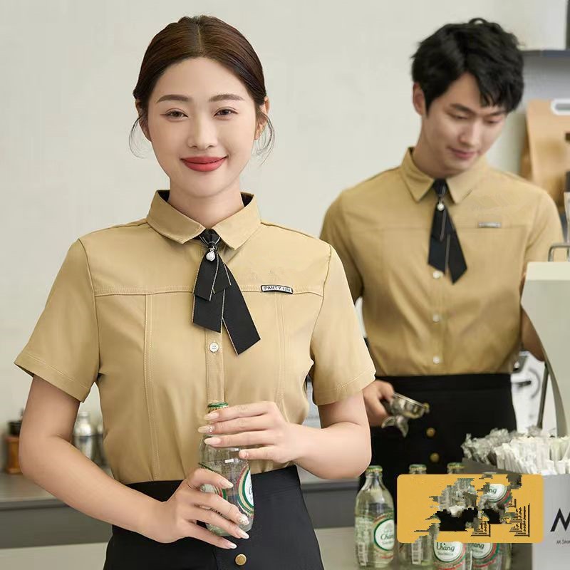 6 colors Restaurant Waiter Work Uniform Unisex Catering Chef Work ...