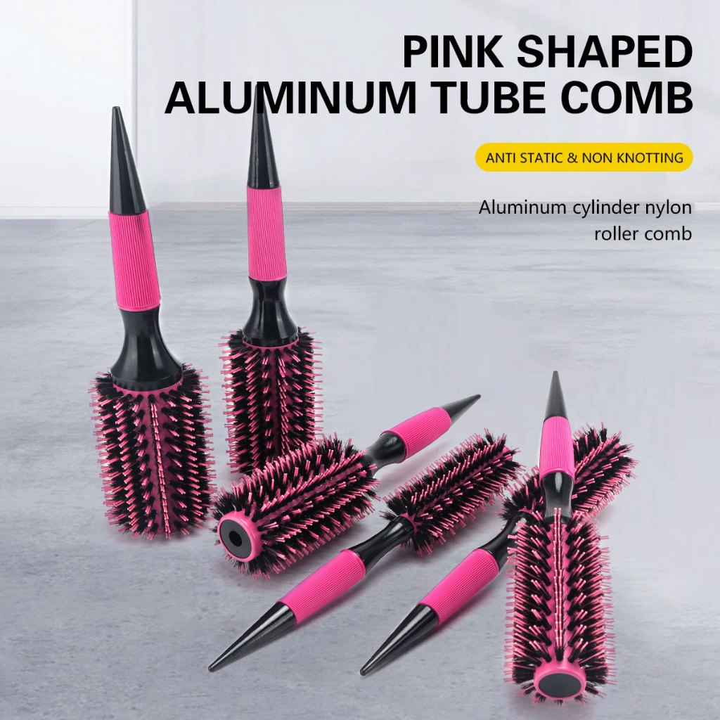 Spot salon household ceramic aluminum tube comb bristle hair roller ...