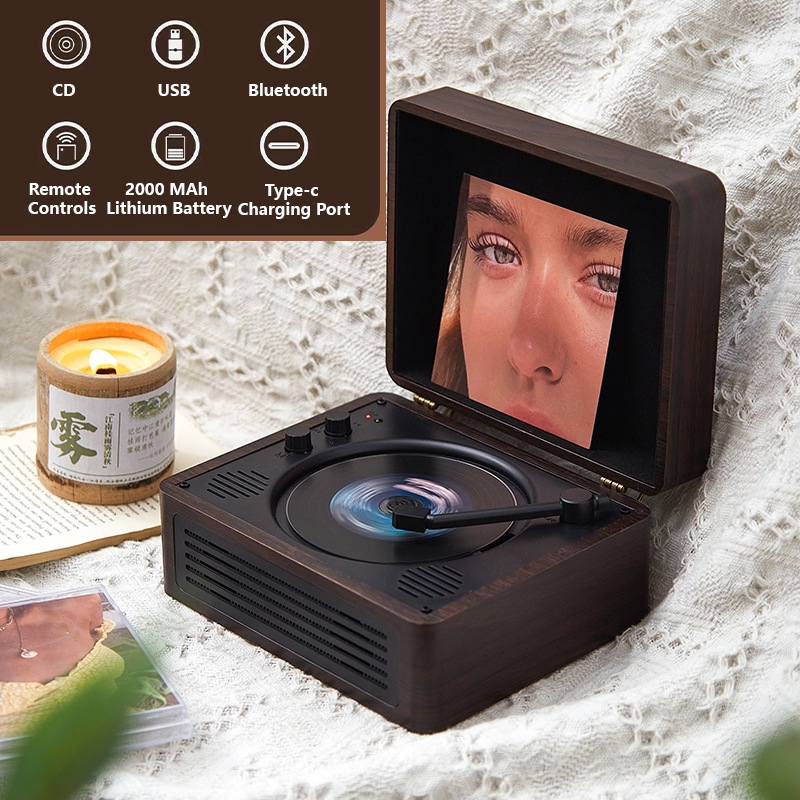 Middix CD/DVD Player with Speaker for Kpop Retro Bluetooth Stereo ...