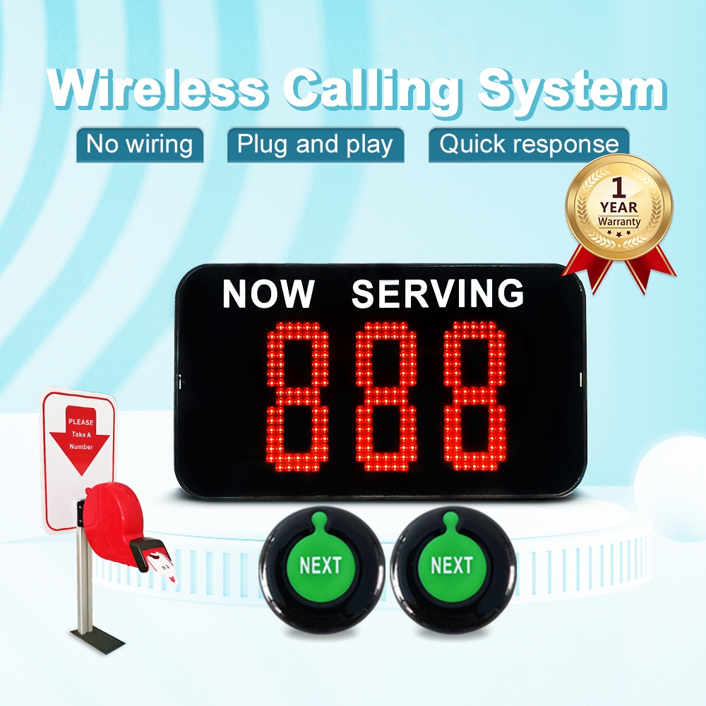 Ycall Wireless Queue Calling System Call Button for Restaurant / Food ...