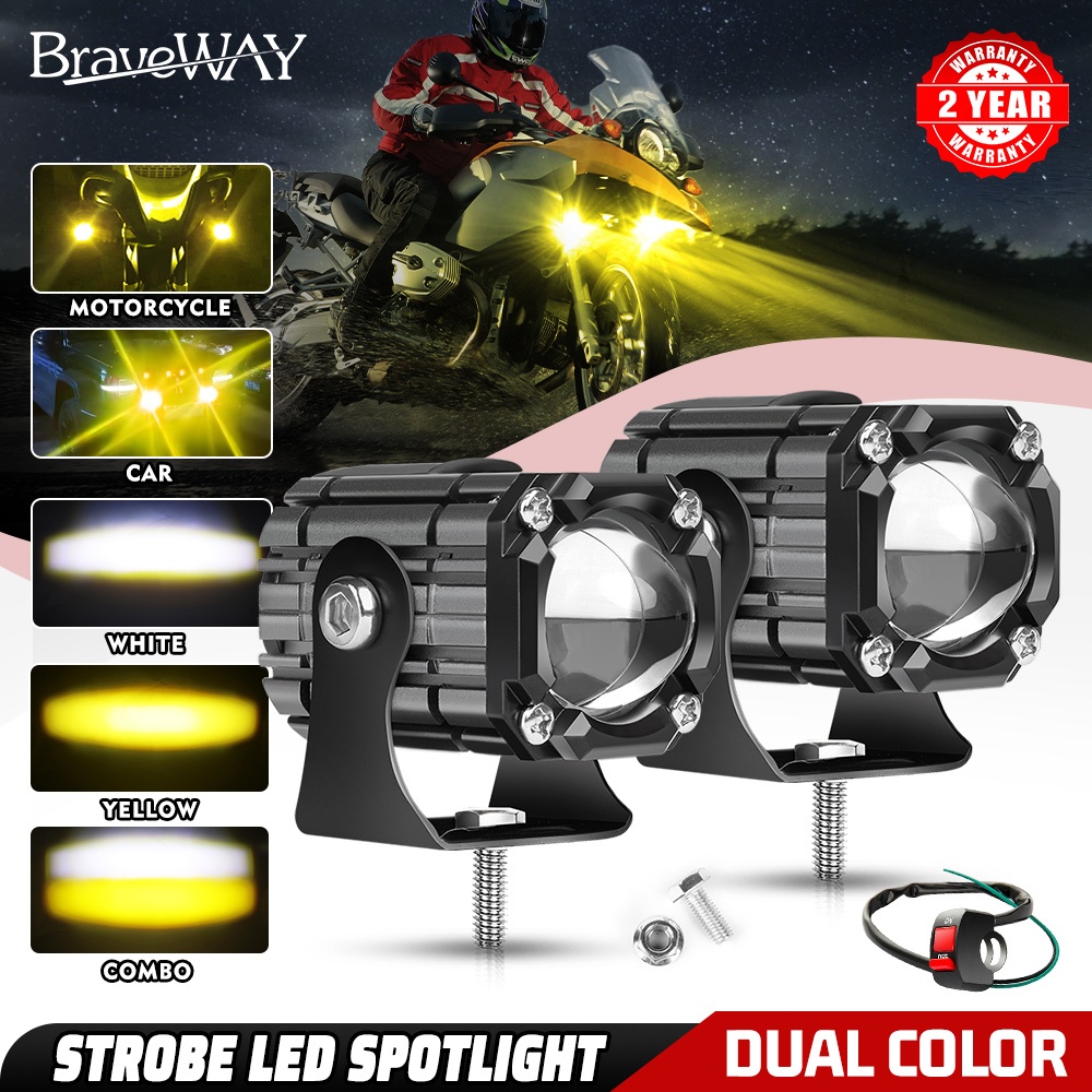 3inch Spot and Flood Combo Beams LED Work Light Bar Super Bright 6500K ...
