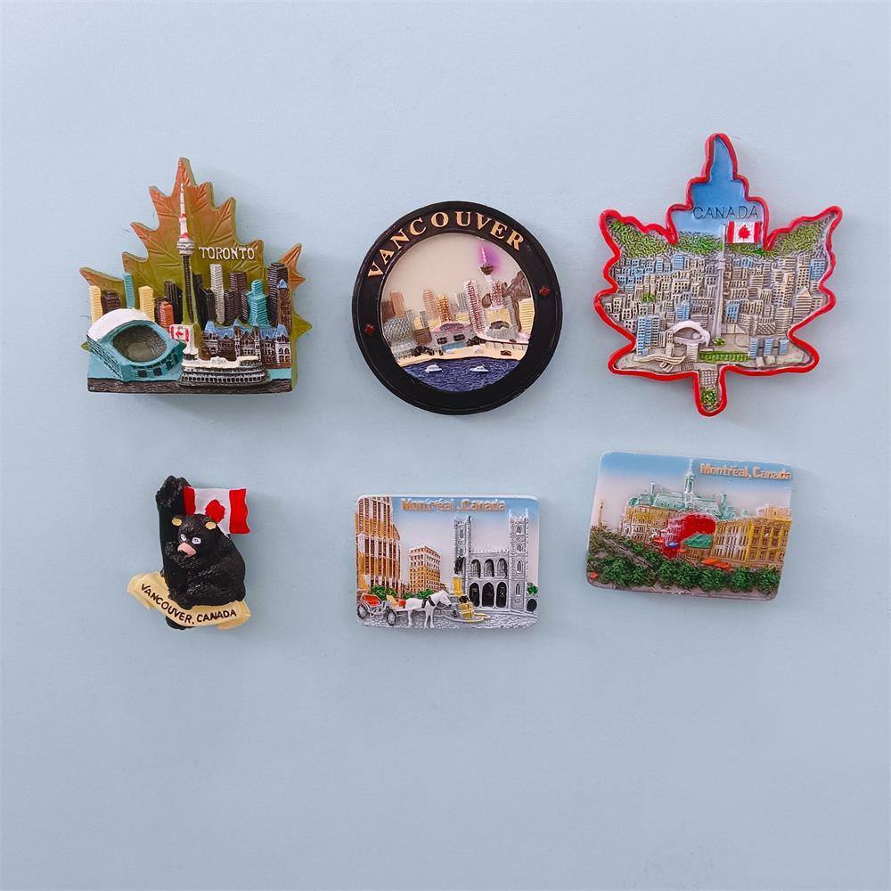 1Pcs Canada Montreal city in Quebec Vancouver Fridge Magnets North ...