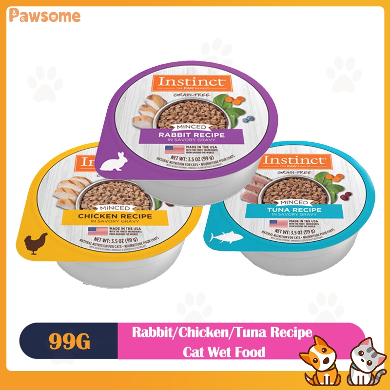 Instinct Nutritious Meal Rabbit Chicken Tuna Supplement Energy Cat Wet ...