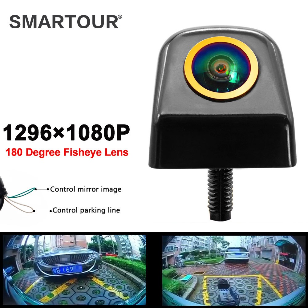 CCD HD 180 Degree Fisheye Lens Car Camera Rear / Front View Wide Angle ...