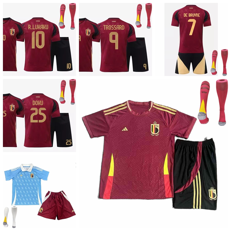 2024-25 Belgium Home Away UEFA European Football Championship Kids ...