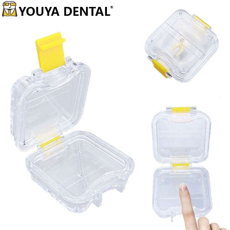 Denture Box With Film Dental Tooth Box Inside Membrane Implant ...