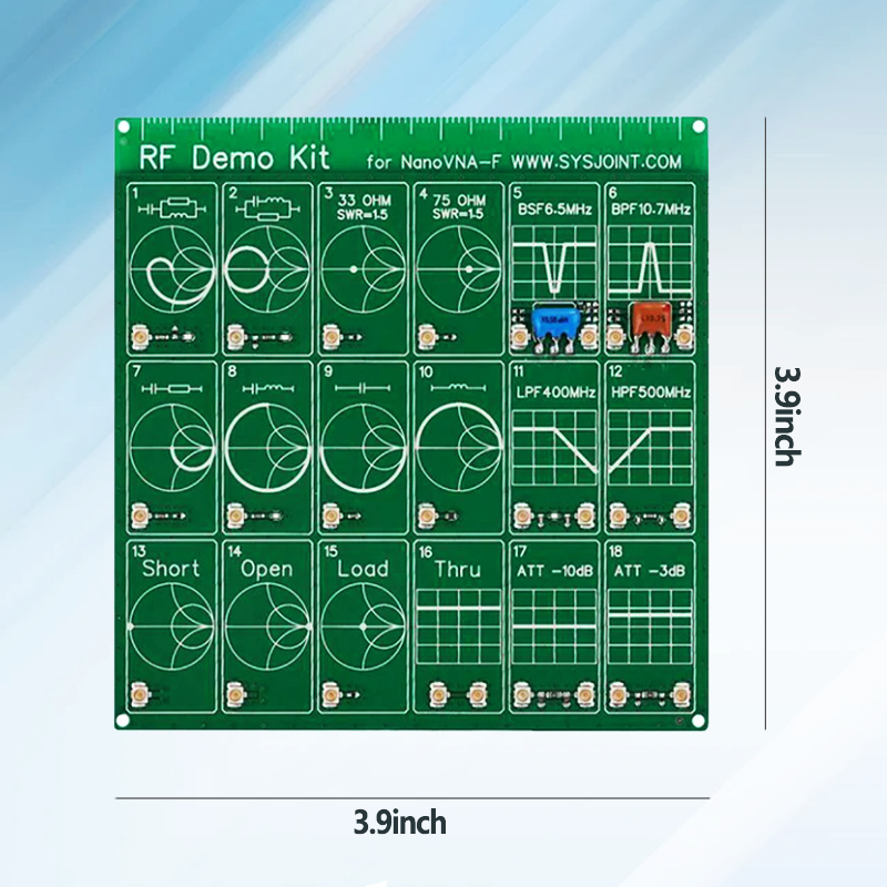 Demo Kit Rf Nanovna Vna Rf Test Board Filter Attenuator Pcb Rf Test Board Vector Network
