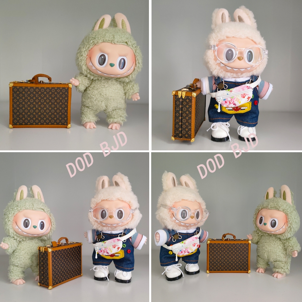 Doll Suitcase(8*6*2.5cm) bag ,for Molly Blythe Labubu 1/8 BJD 1/12 BJD ...