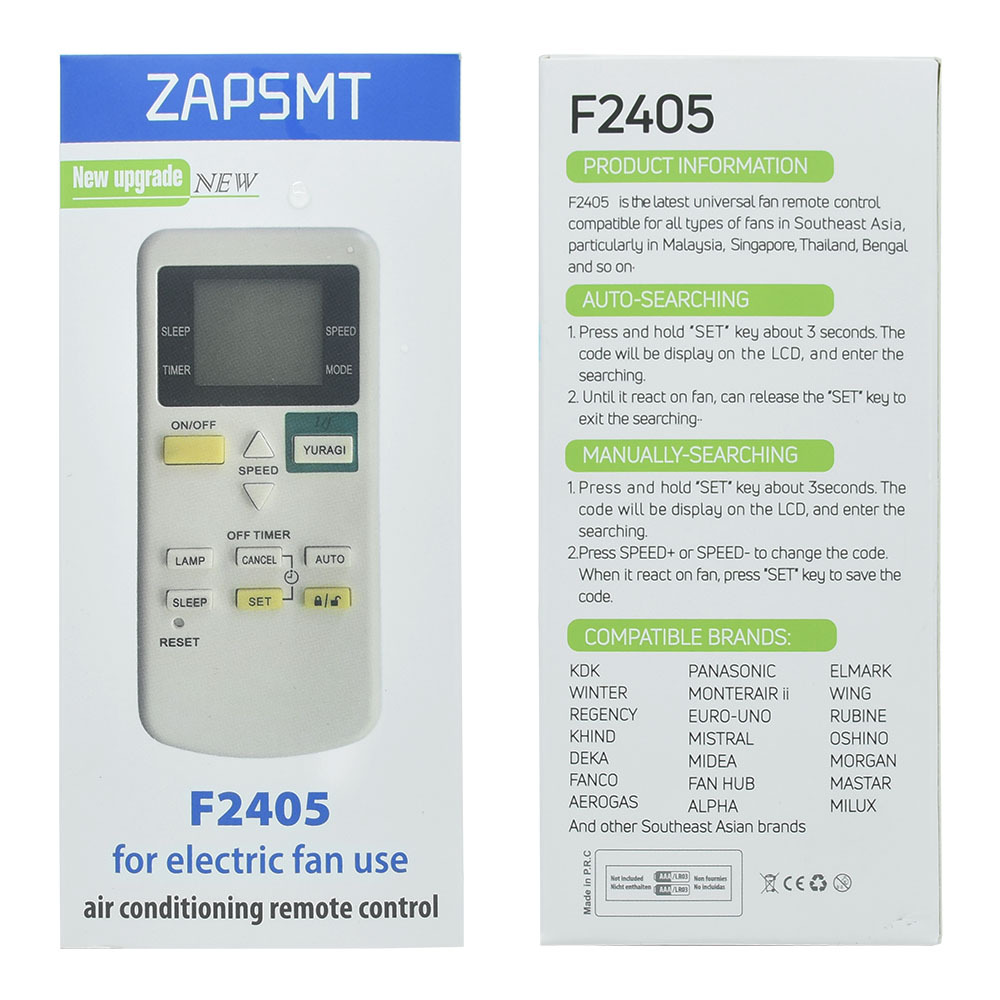 F2405 KDK Ceiling Fan Remote Control FANCO FAN HUB· MASTAR AEROGAS ...