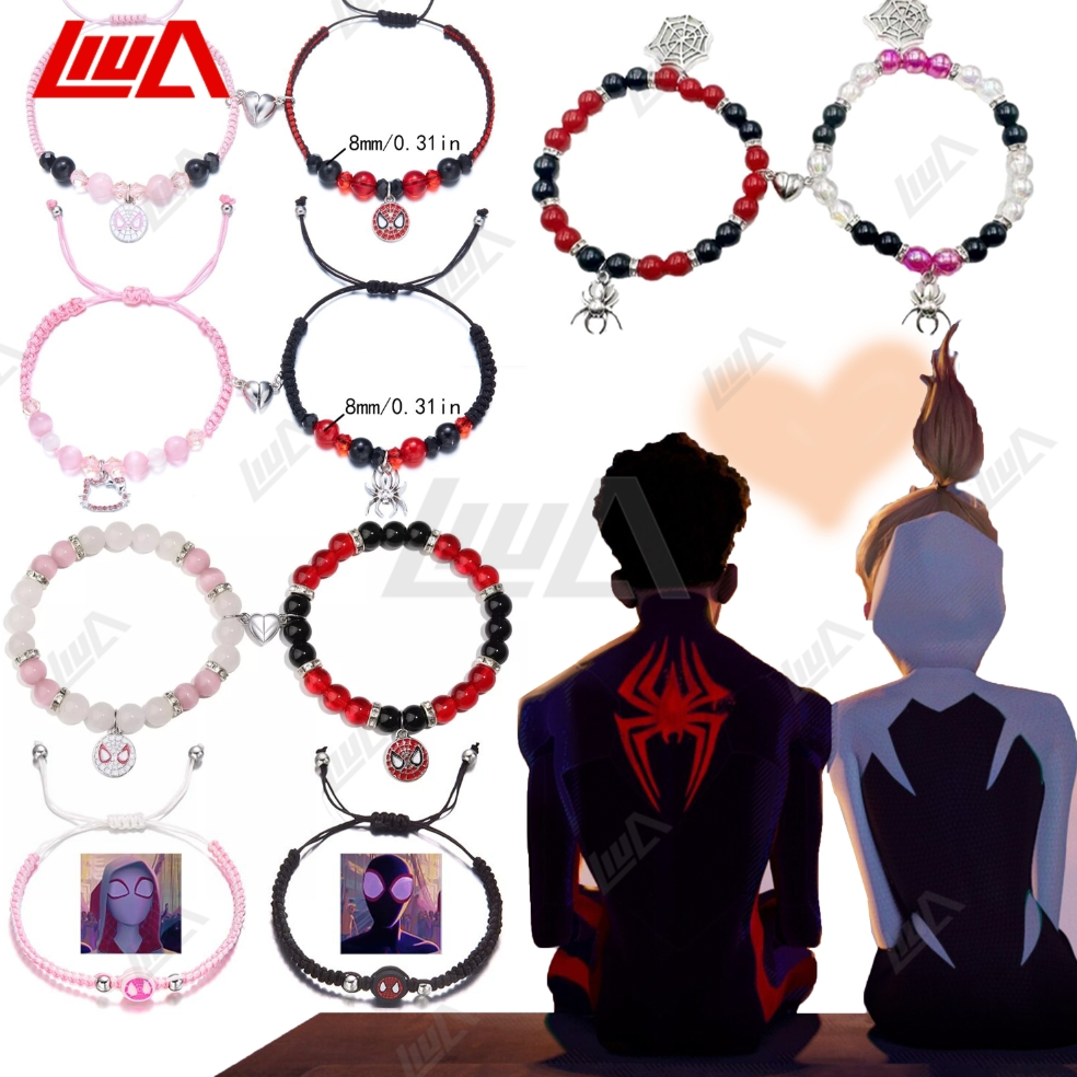 2Pcs/Set spiderman couple bracelet |Spider man and Spider girl | Me and ...