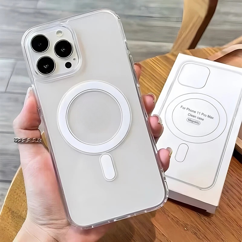 【For iPhone 16 Pro Max】【In Stock】Ultra Clear Built-in Magnetic Circle ...