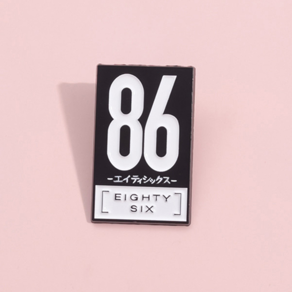 86 Eighty Six Poster Brooch Pins Inspiration Texts Brooch Metal Badges ...