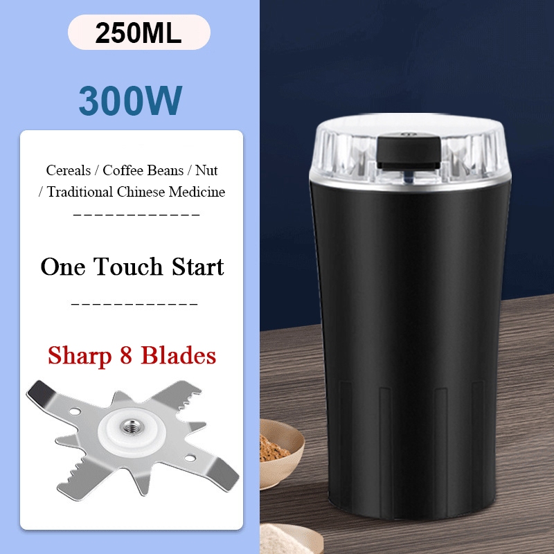300W Portable Electric Grinder 304 Stainless Steel Strong Power Powder ...