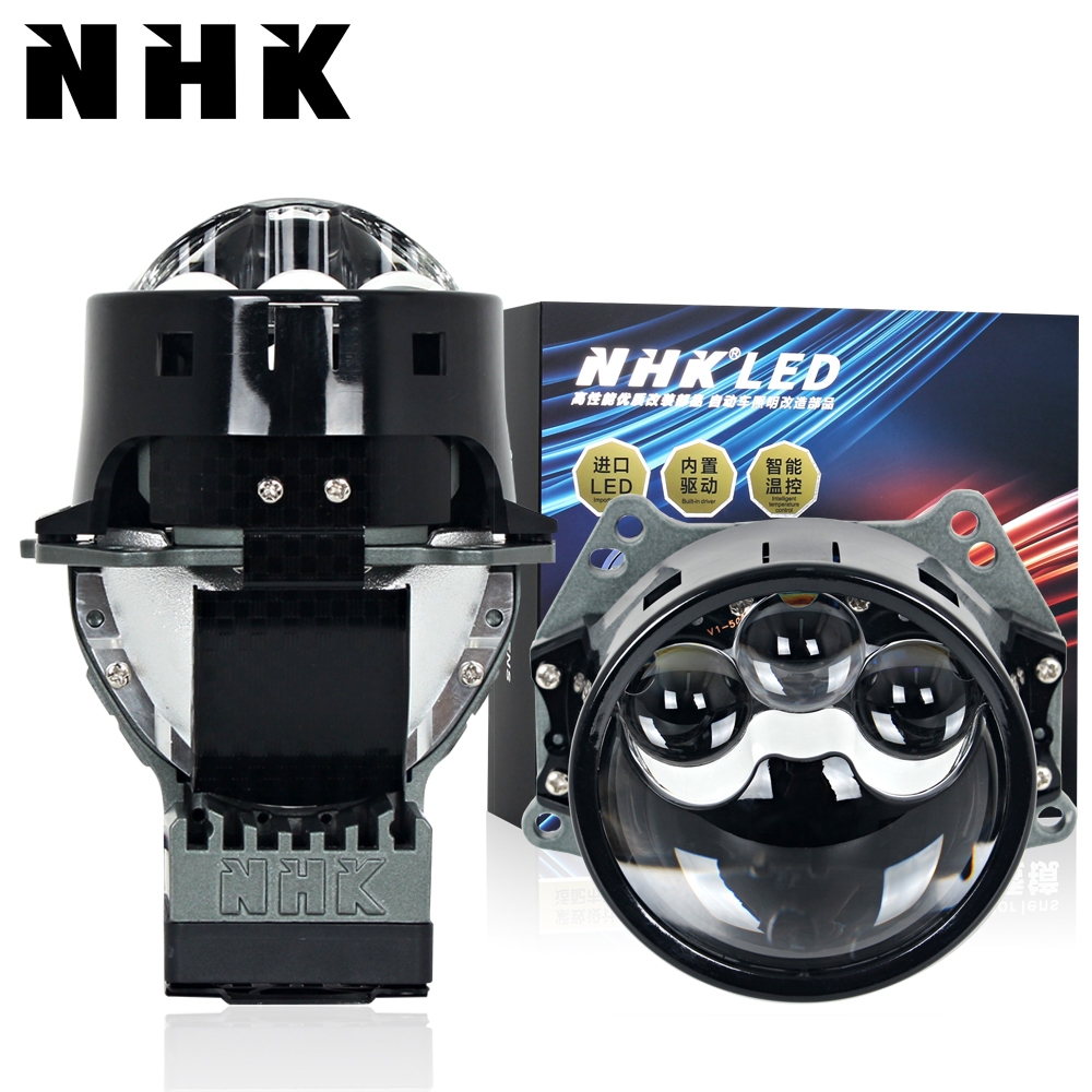 NHK Bi LED Projector Lens 178W Three Hyperboloid Headlight for Hella 3R G5 Headlamp Matrix LED ...