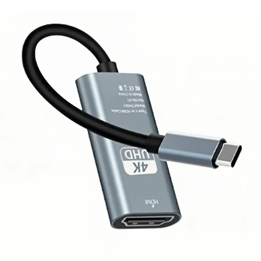 4K 60HZ 30HZ Type C To HDTV Adapter Type C Thunderbolt 3 To HDMI ...