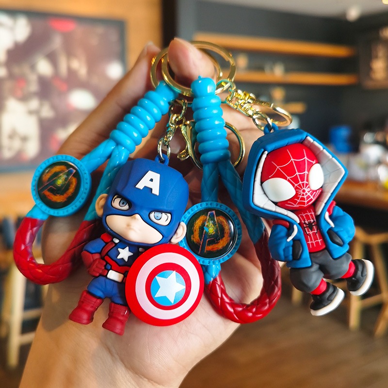 Coffeejoy Marvel Woven Spider Man Keychain Cartoon Keychain Gift key ...