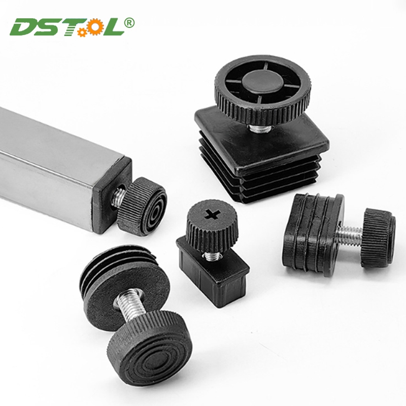 4Pcs Round Plastic Pipe Plugs M8 M10 Nut Hole Plug Foot Pad Blanking ...