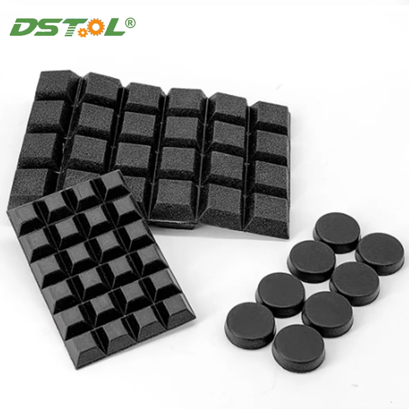 Round/Square Rubber Feet Anti-shock Self-adhesive Furniture Protectors ...