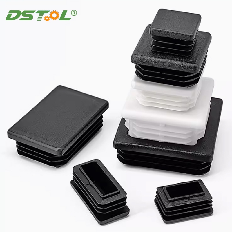 Square Plastic Black Blanking End Caps Square Steel tube Blanking End ...