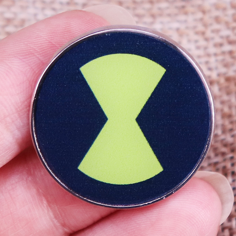 BEN 10 Omnitrix Symbol, Alien Power Green Power Badge Brooch Backpack ...