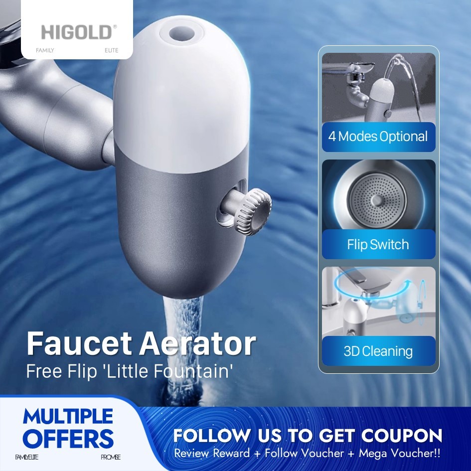 HIGOLD Faucet Universal Rotator Bathroom Wash Basin Aerator Faucet ...