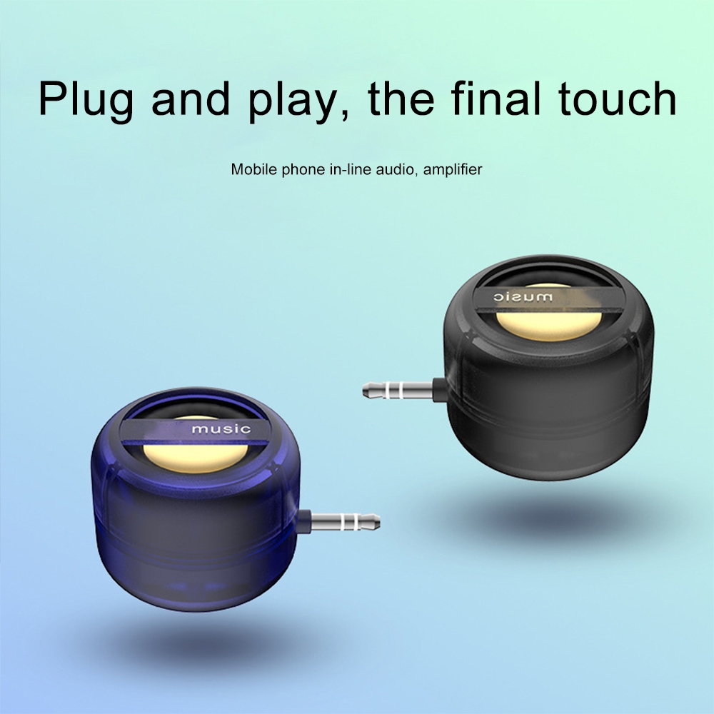 Portable Mini Speaker 3.5mm Jack Type C Plug in Mobile Phone Speaker ...