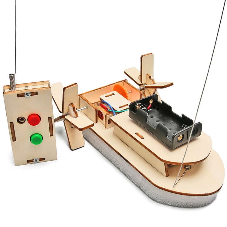 3D Wooden Puzzle DIY Assembled RC Boat Model/Ship Model Science Kit ...