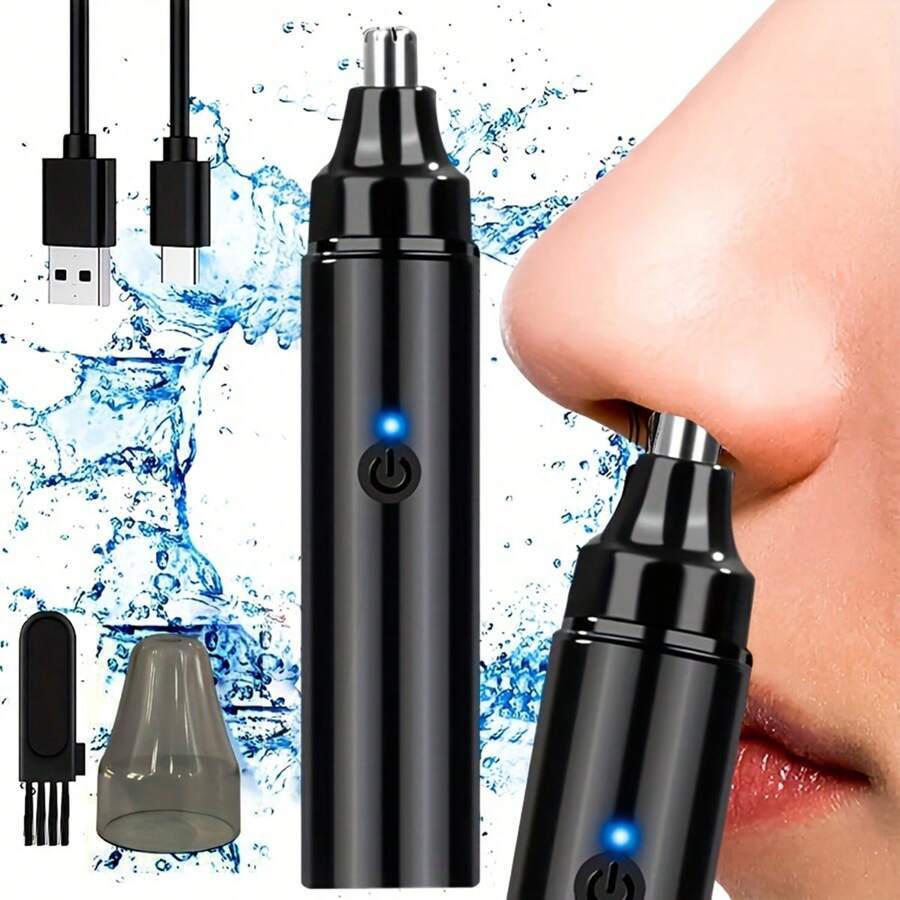 Cross-border Electric Nose Hair Knife Rechargeable Nose Hair Trimmer Portable Nose Hair Trimmer ...