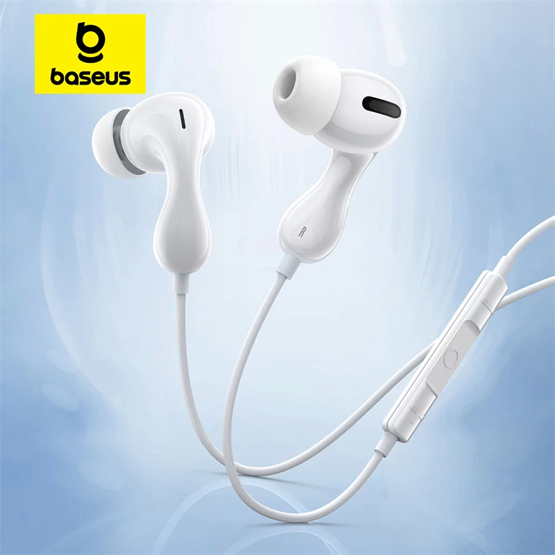 Baseus Encok HZ20 In-ear Wired Earphone Hi-Res 3.5mm Jack With Mic ...