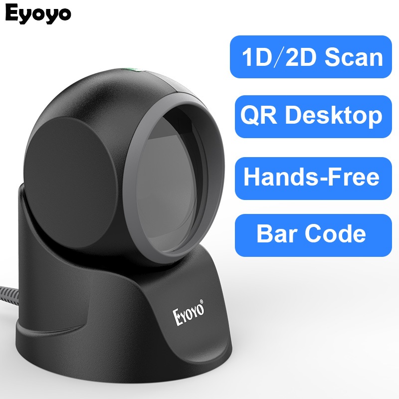Eyoyo Omnidirectional Hands Free Platform 1d 2d Qr Desktop Barcode Scanner With Automatic