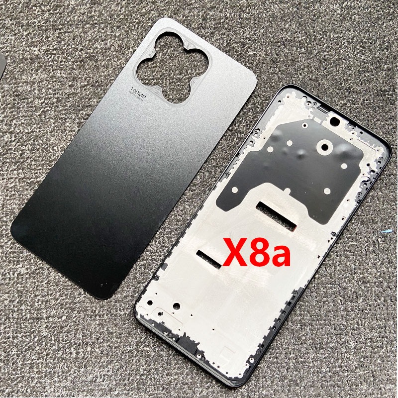 New For Huawei Honor X8a Full Battery Cover Back Housing Glass Panel ...