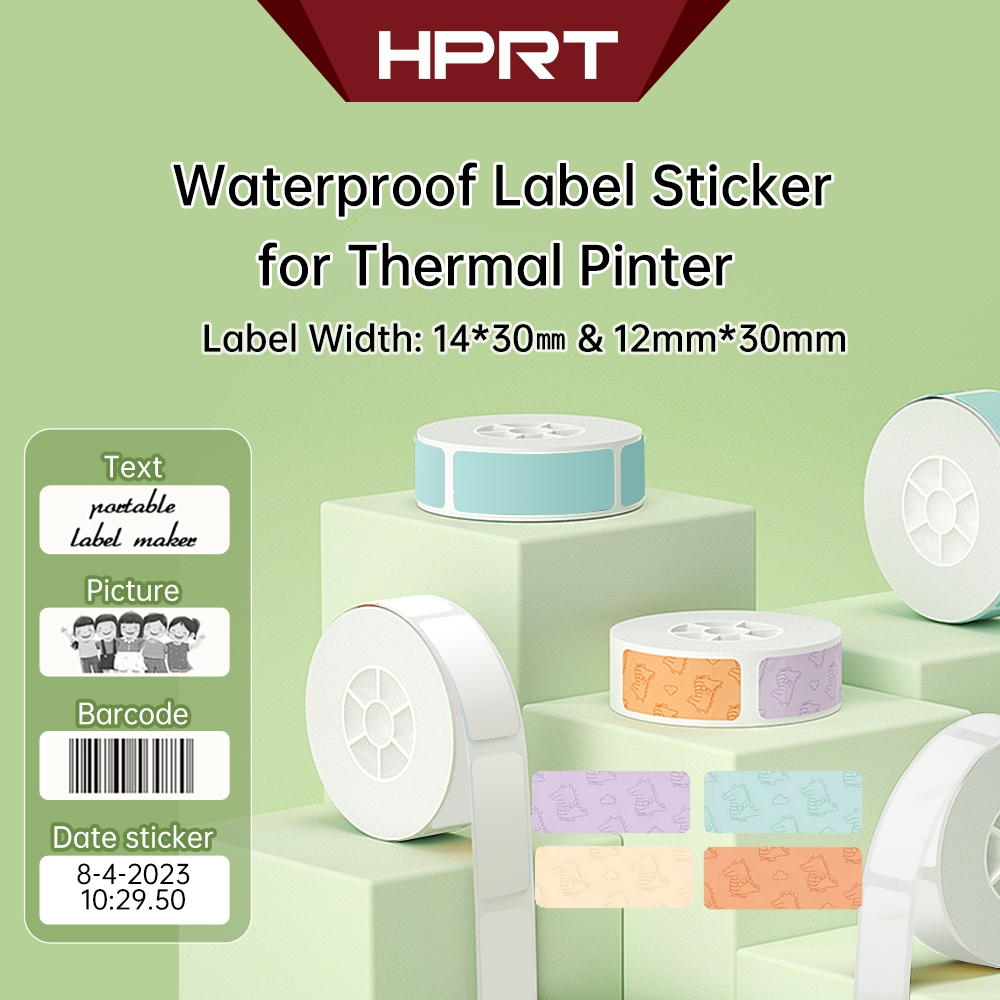 HPRT Label Sticker Custom Waterproof Vinyl Sticker Price Tag Label Name ...