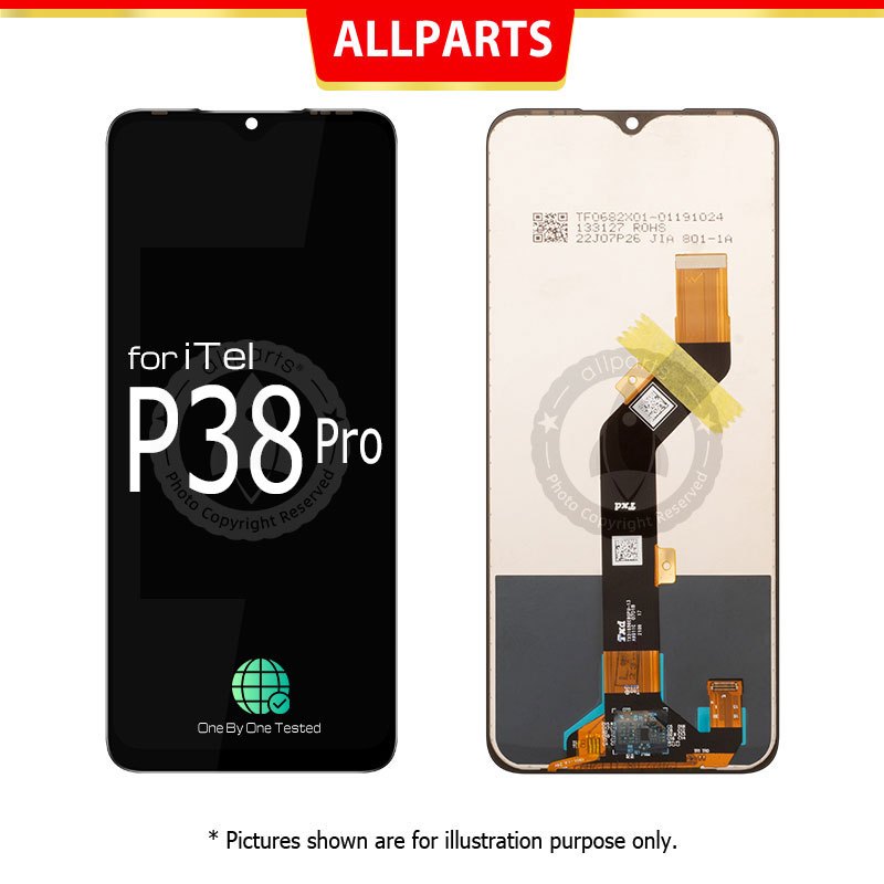Display for Itel P38 Pro P682L LCD Touch Screen Digitizer Replacement ...