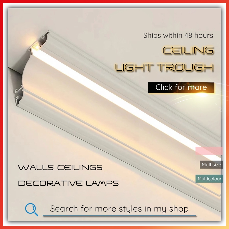 LED Luminous Ceiling Light Top Angle Linear Light Aluminum Groove ...