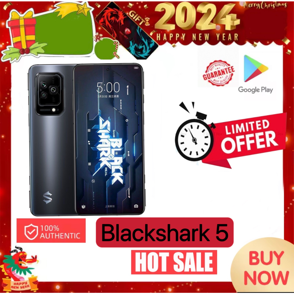 【95% New Secondhand 】 Black Shark 5 5G Smartphone Global Version Gaming ...