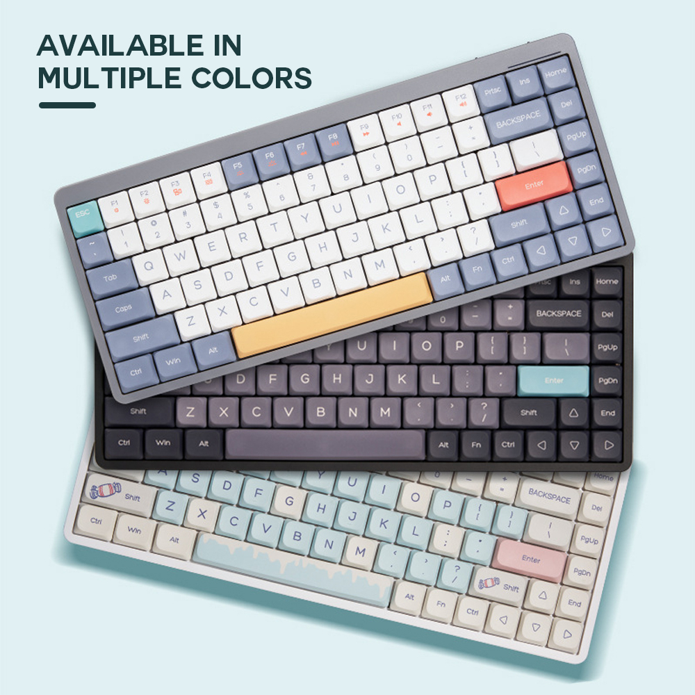 YK75 wireless mechanical keyboard 2.4G+BT5.0+C-type keyboard hot ...