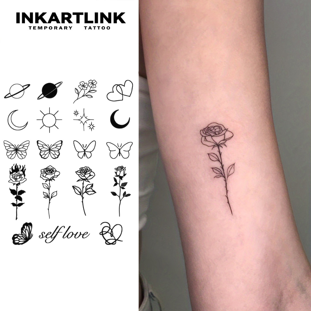 Waterproof long-lasting semi-permanent fake tattoo stickers, lasts up ...