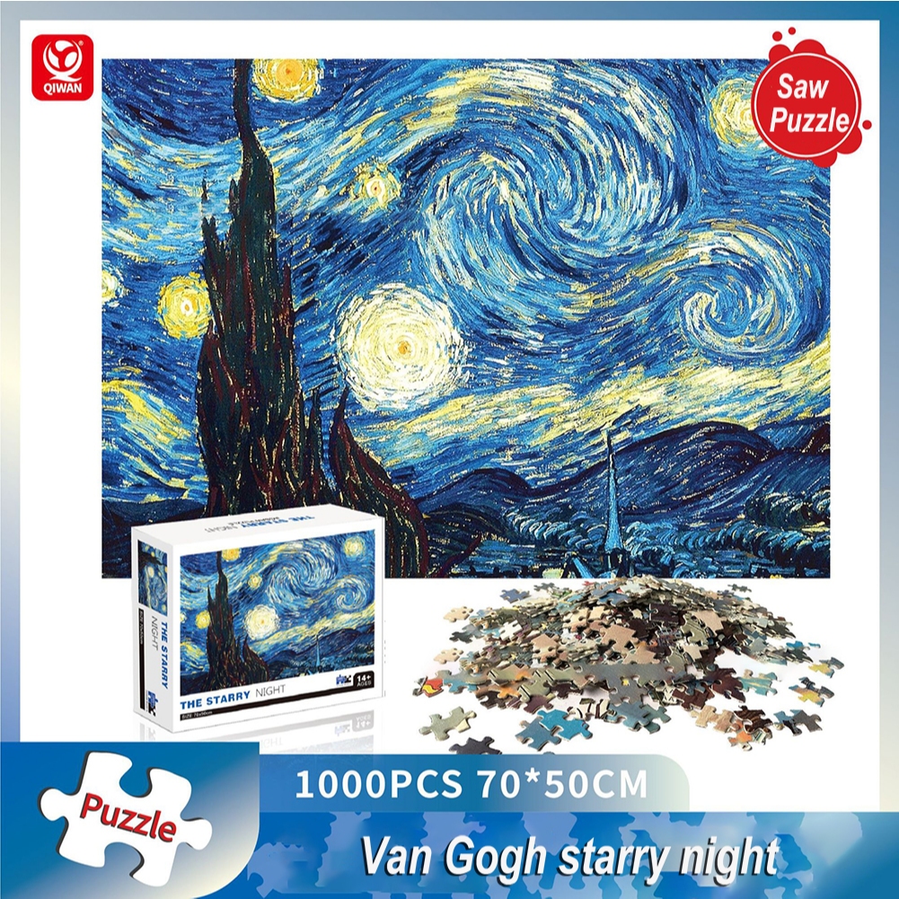 Van Gogh Starry Night Puzzle world famous painting collection ...