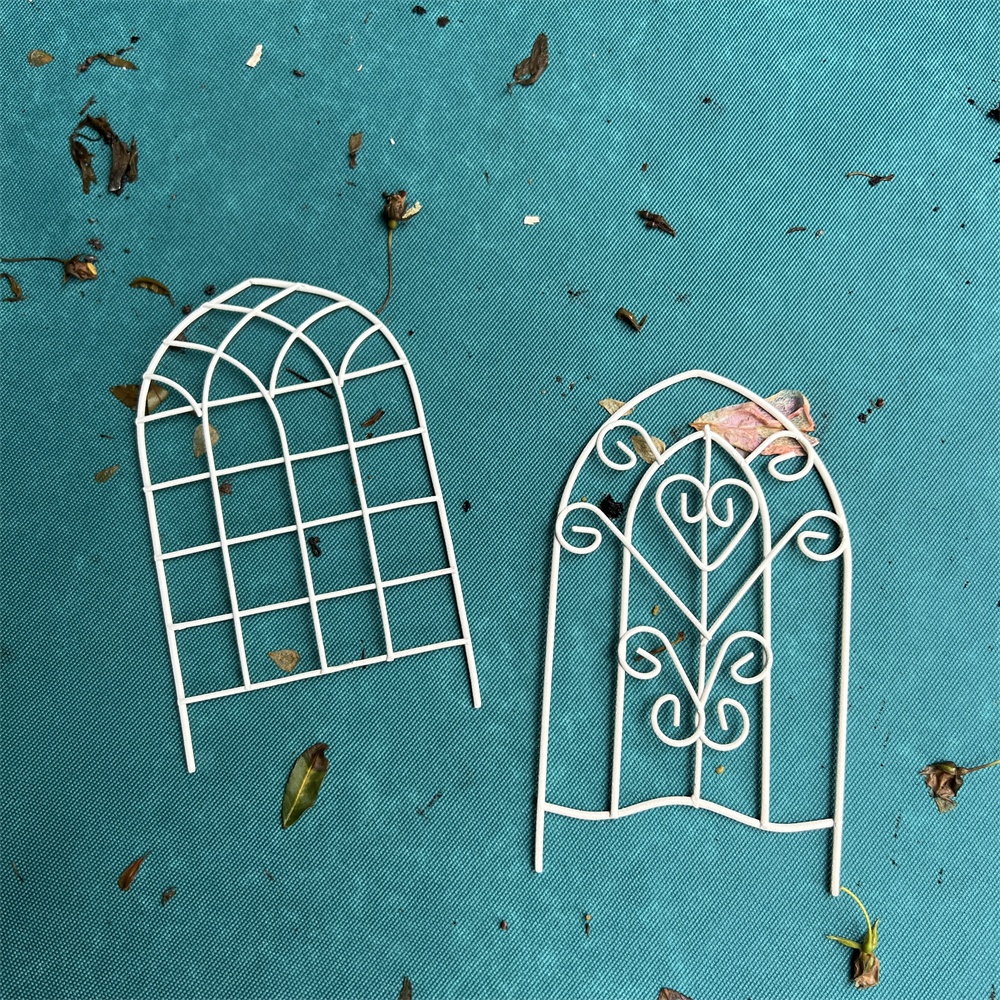 Miniature Lattice Trellis Fencing Panel Border for Potted Plants Mini ...
