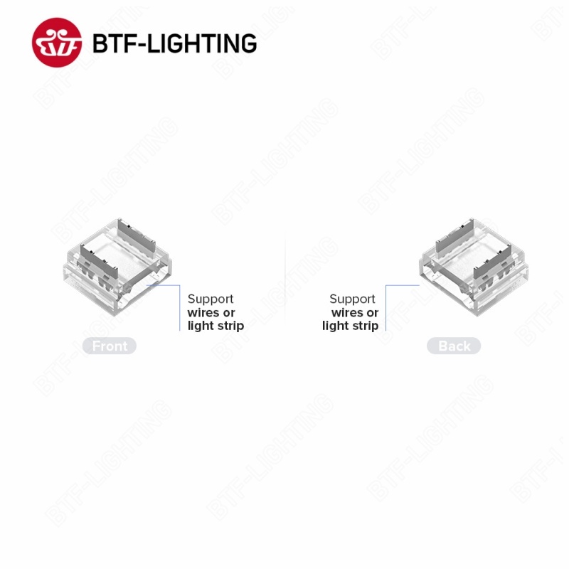 BTF-LIGHTING SMD COB LED Connector 5050 RGB T-type L-type X-type ...