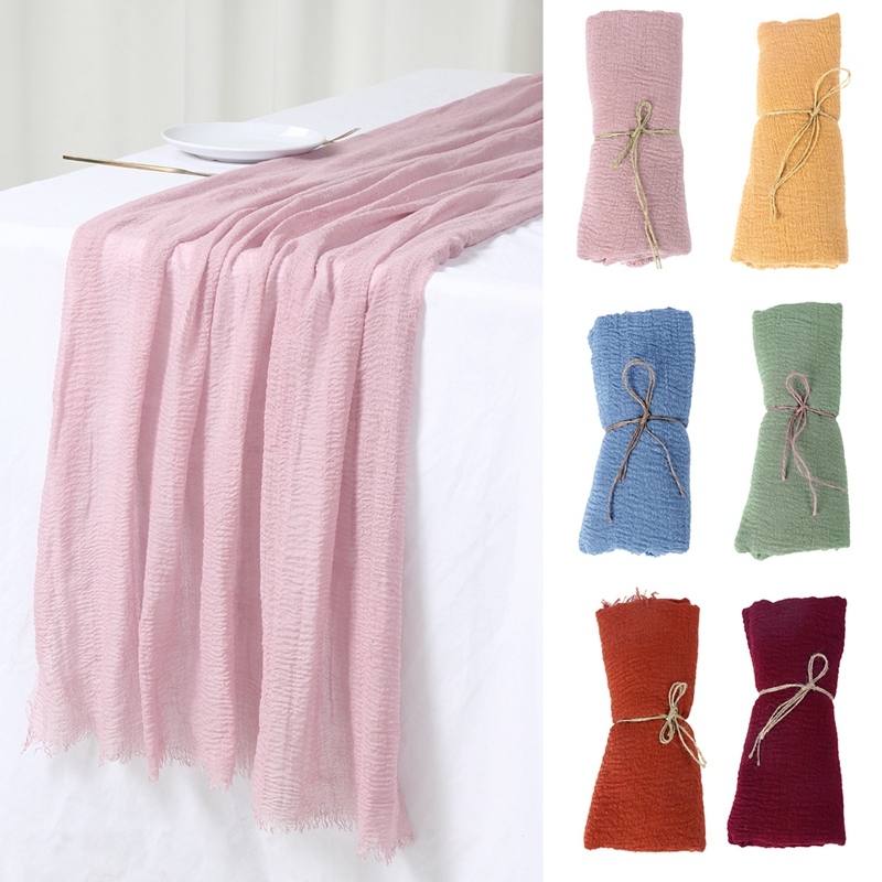 90*180cm Balinese yarn Table Runners Boho Table Runner Decor Gauze ...