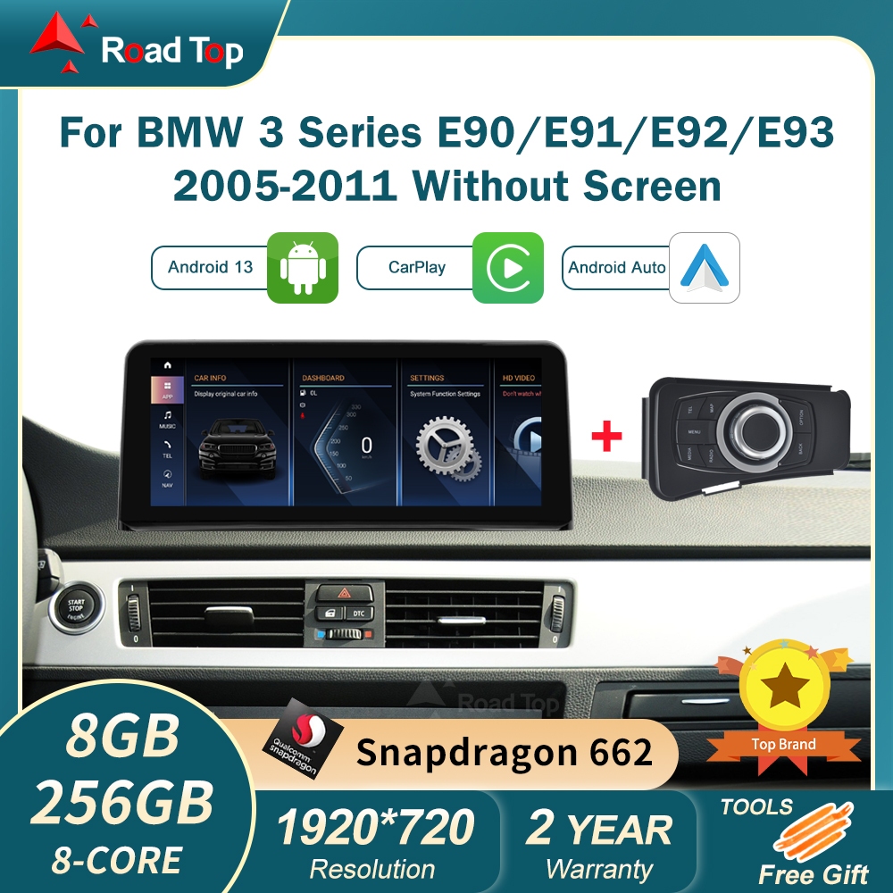 Android 13 8+256G Car Radio Touch Screen For BMW 3 Series E90 E91 E92 E93 2005-2011 Auto ...