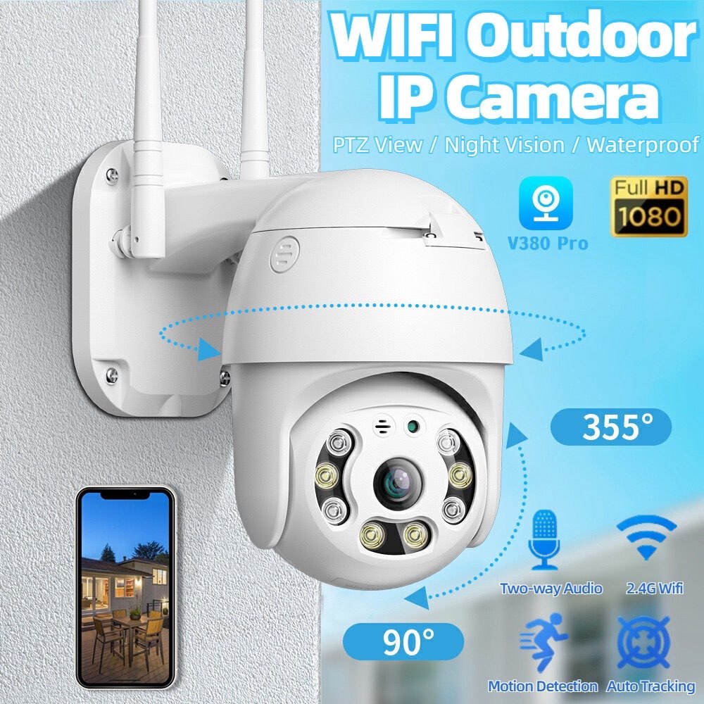 Home Security WiFi Camera 2.5K Full HD Ultra HD Night Vision CCTV IP ...