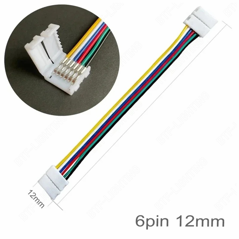 BTF-LIGHTING SMD COB LED Connector 5050 RGB T-type L-type X-type ...