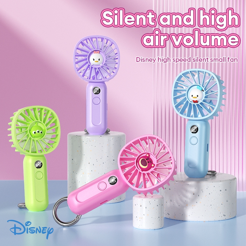 Disney DY-898 Portable Hand Fan Held Hanging Neck Quiet Large Wind Long ...