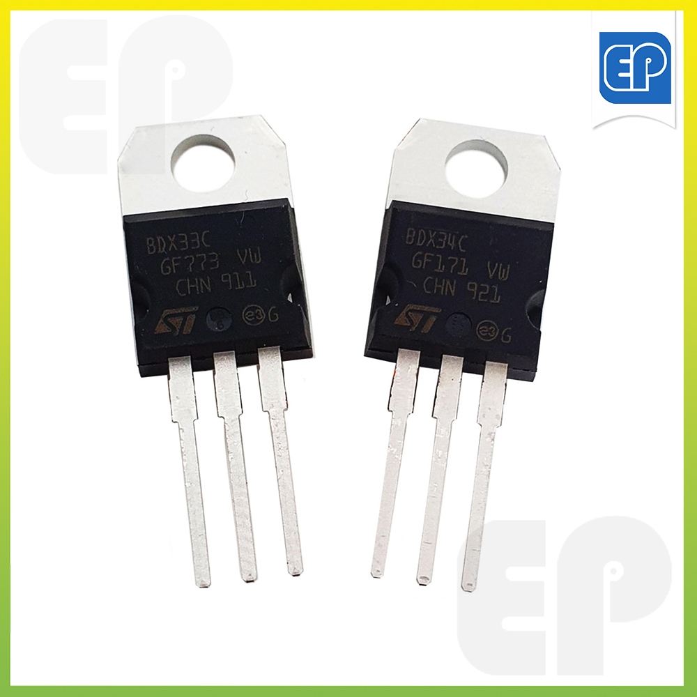 10PCS BDX33C BDX34C Darlington NPN PNP Audio Transistor TO-220 BDX33 BDX34 ST POWER TRANSISTORS ...