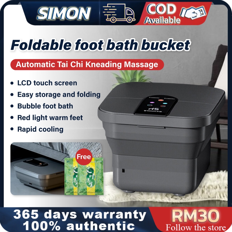Foldable foot bath bucket, portable constant temperature heating foot ...