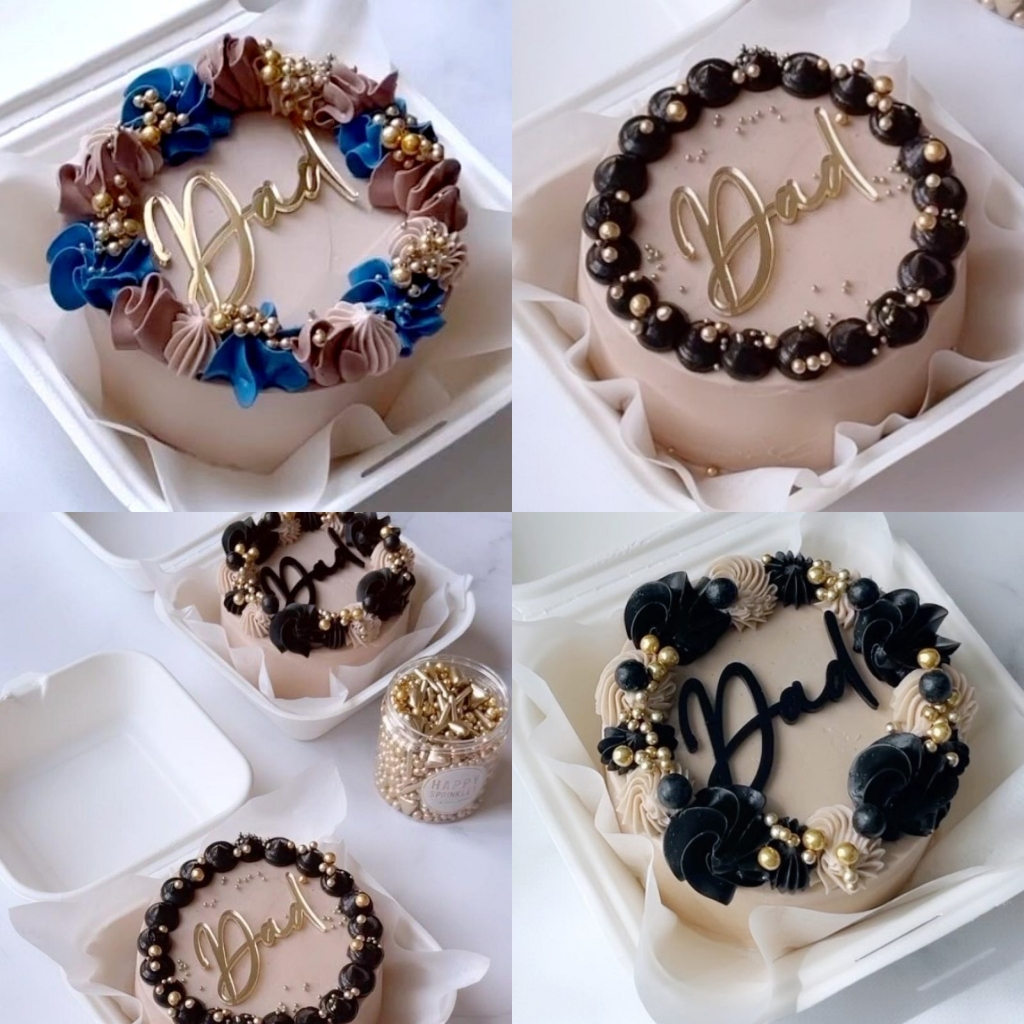 12 Pieces Happy Father's Day Cupcake Toppers, Dad Acrylic Cake Topper ...