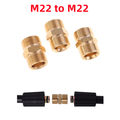 【Ycoin】M22/15/14 mm To Male Adaptor Power Pressure Washer Pump Hose ...